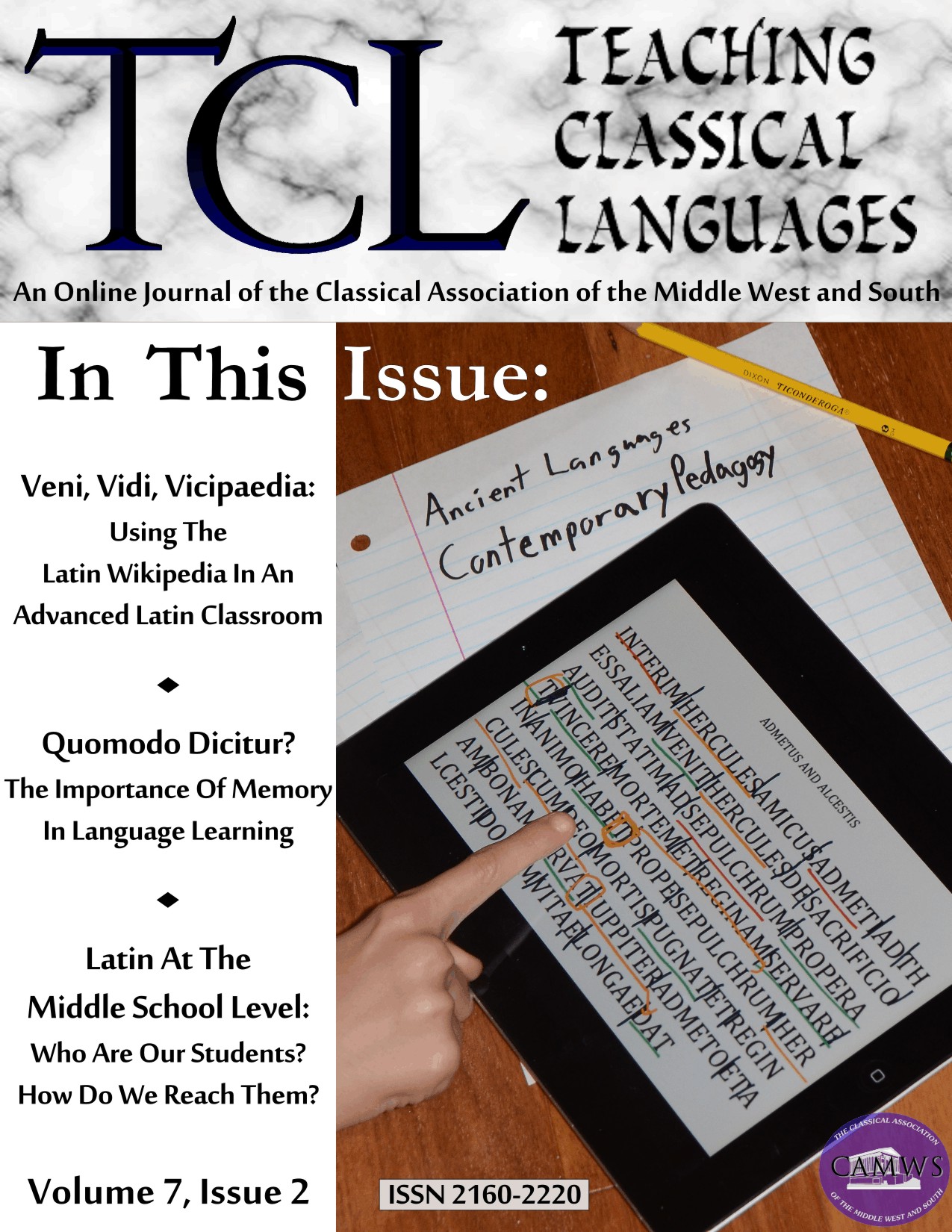 Back Issues | Teaching Classical Languages